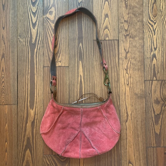Lucky Brand | Bags | Red Lucky Suede Bag | Poshmark